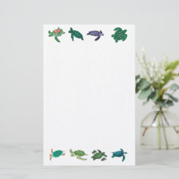 Sea Turtle stationary Stationery | Zazzle