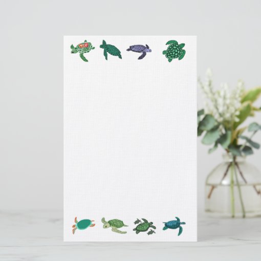 Sea Turtle stationary Stationery | Zazzle