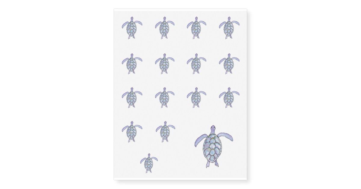 Sea Turtle Temporary Tattoos | Zazzle