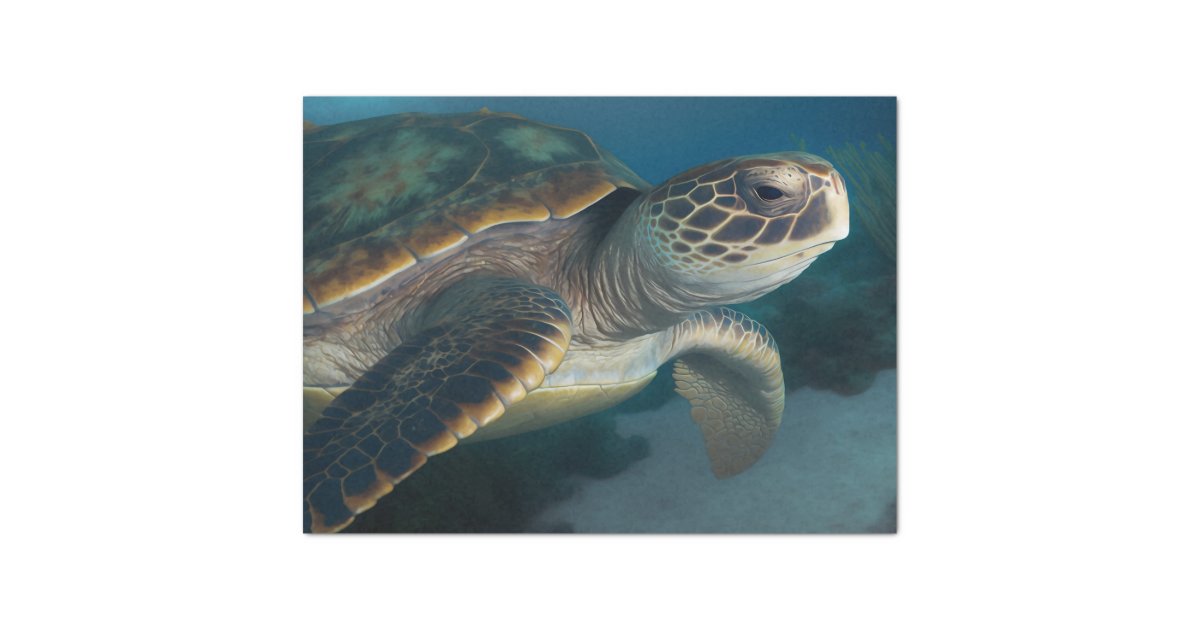 Sea Turtle Tissue Paper | Zazzle
