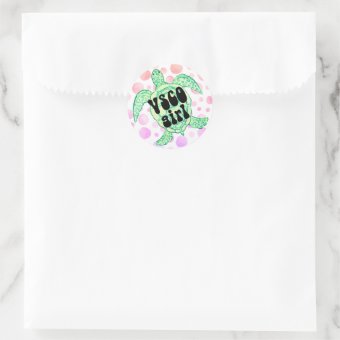 Sea turtle vsco girl Sticker | Zazzle