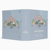 Sea Turtle Wedding Featuring Bride and Groom 3 Ring Binder | Zazzle