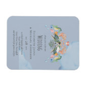 Sea Turtle Wedding Featuring Bride and Groom Magnet | Zazzle