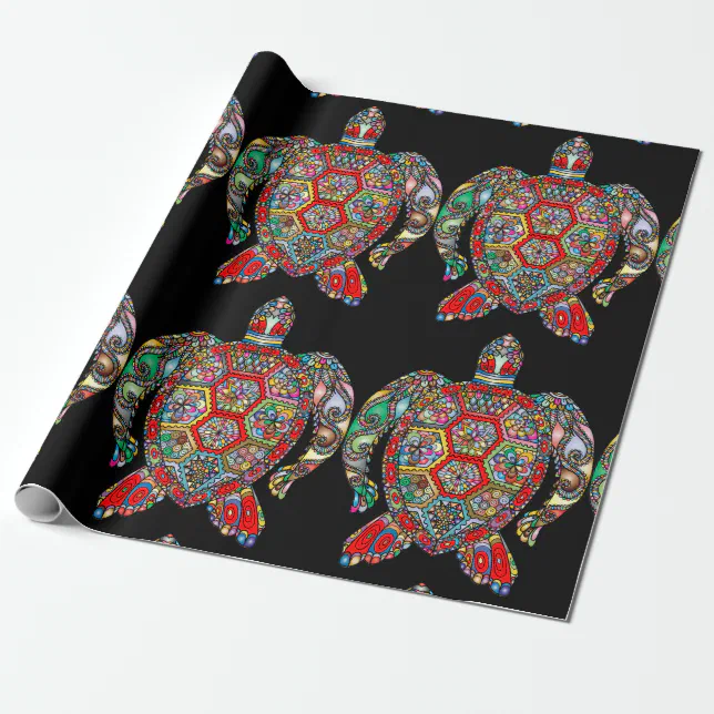 sea turtle wrapping paper | Zazzle