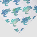 Sea Turtles Blue Aqua Tissue Paper | Zazzle