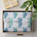 Sea Turtles Blue Aqua Tissue Paper | Zazzle