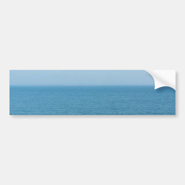 Sea view bumper sticker | Zazzle