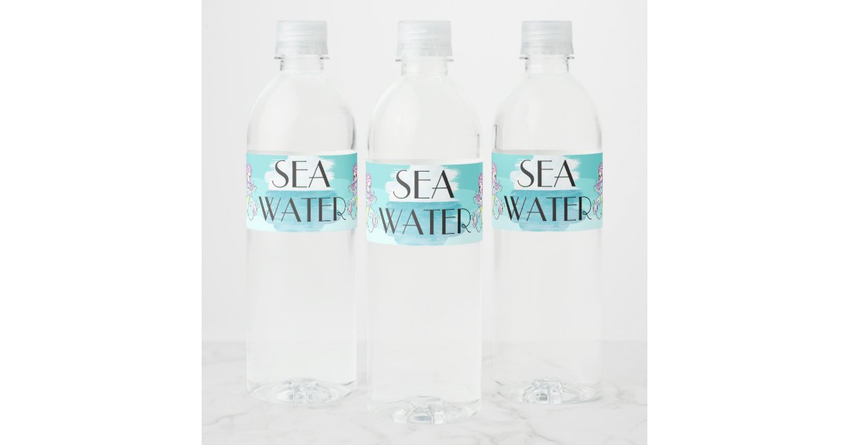 Sea Water Party Labels | Zazzle