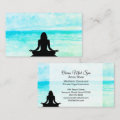 Sea Yoga Ocean Beach Mindfulness Meditation Business Card | Zazzle