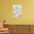 Sea You Soon Beach Baby Shower Welcome Poster | Zazzle