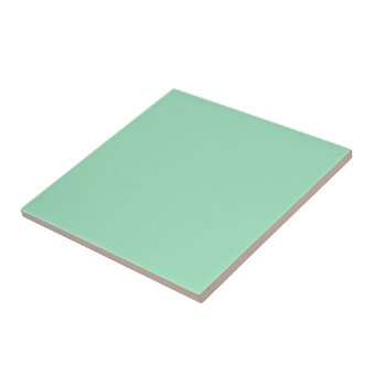 Seafoam Green Solid Color Ceramic Tile | Zazzle
