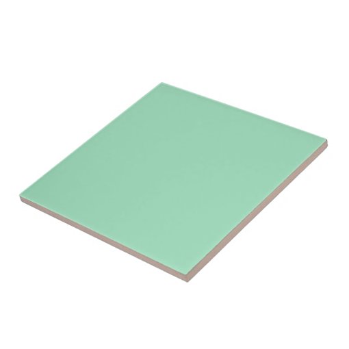 Seafoam Green Solid Color Ceramic Tile | Zazzle