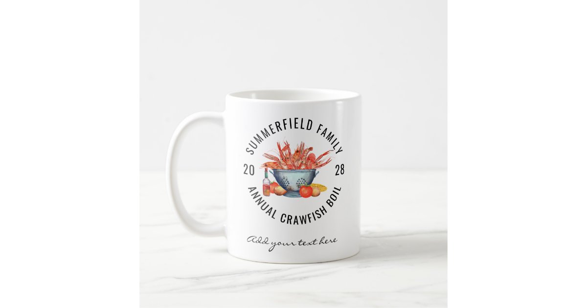 Seafood Boil Matching Family Crawfish Party Custom Coffee Mug | Zazzle