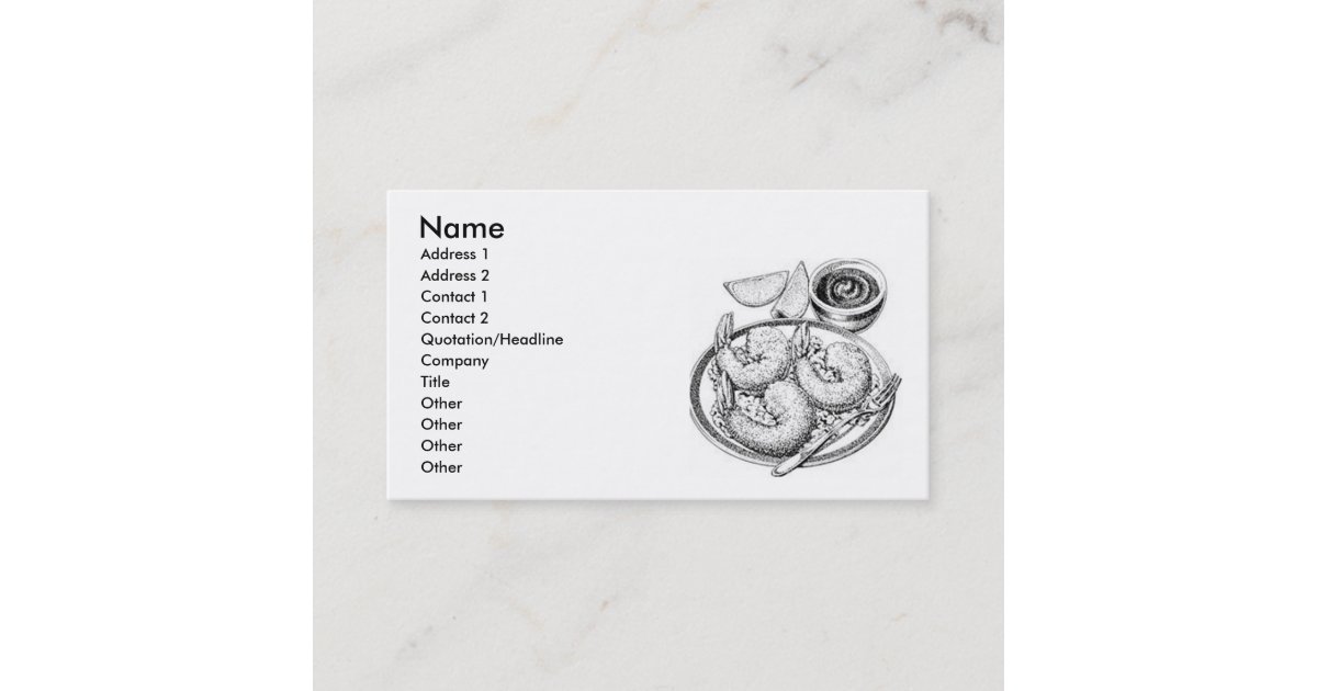 Seafood Business Card | Zazzle