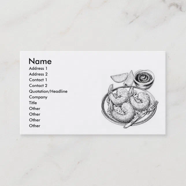 Seafood Business Card | Zazzle