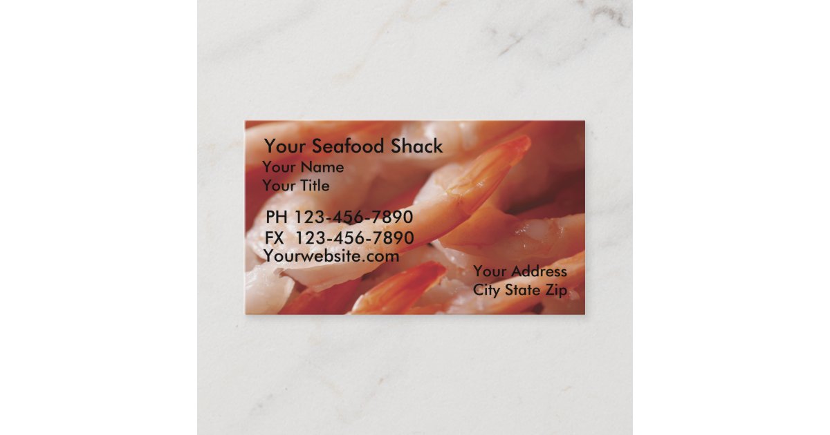 Seafood Business Cards | Zazzle.com