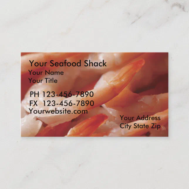 Seafood Business Cards | Zazzle
