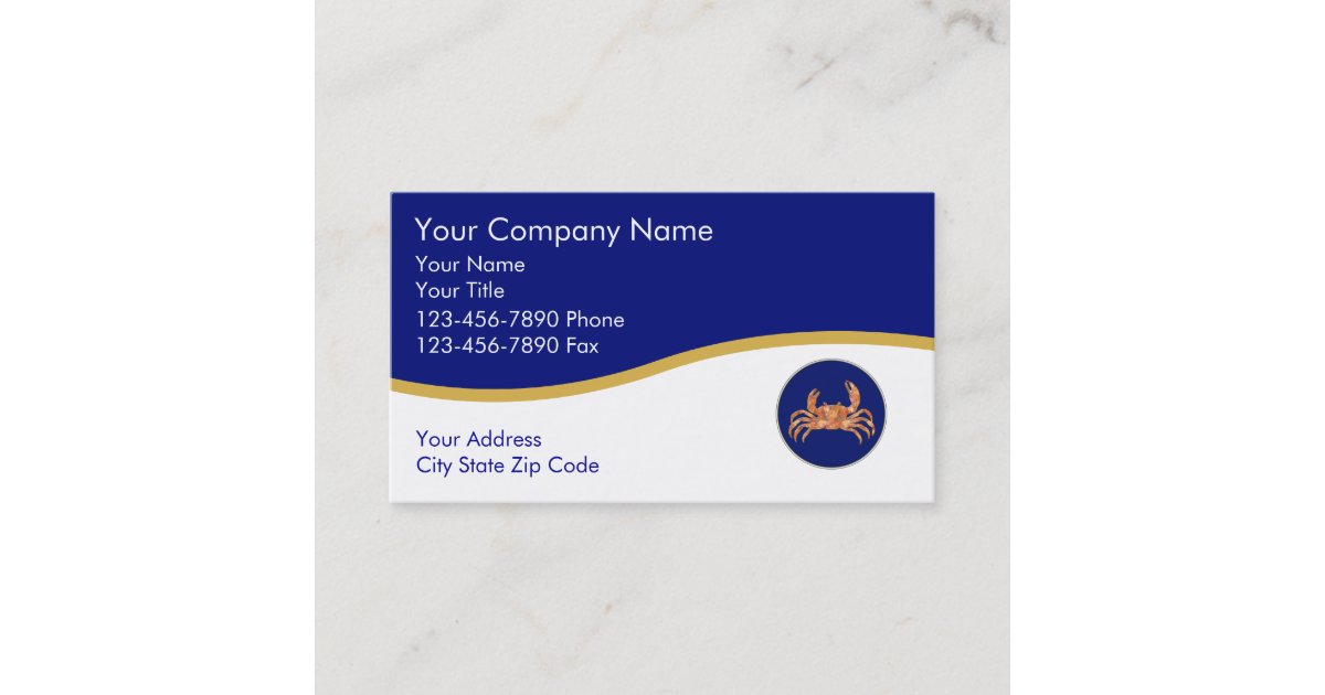 Seafood Business Cards | Zazzle