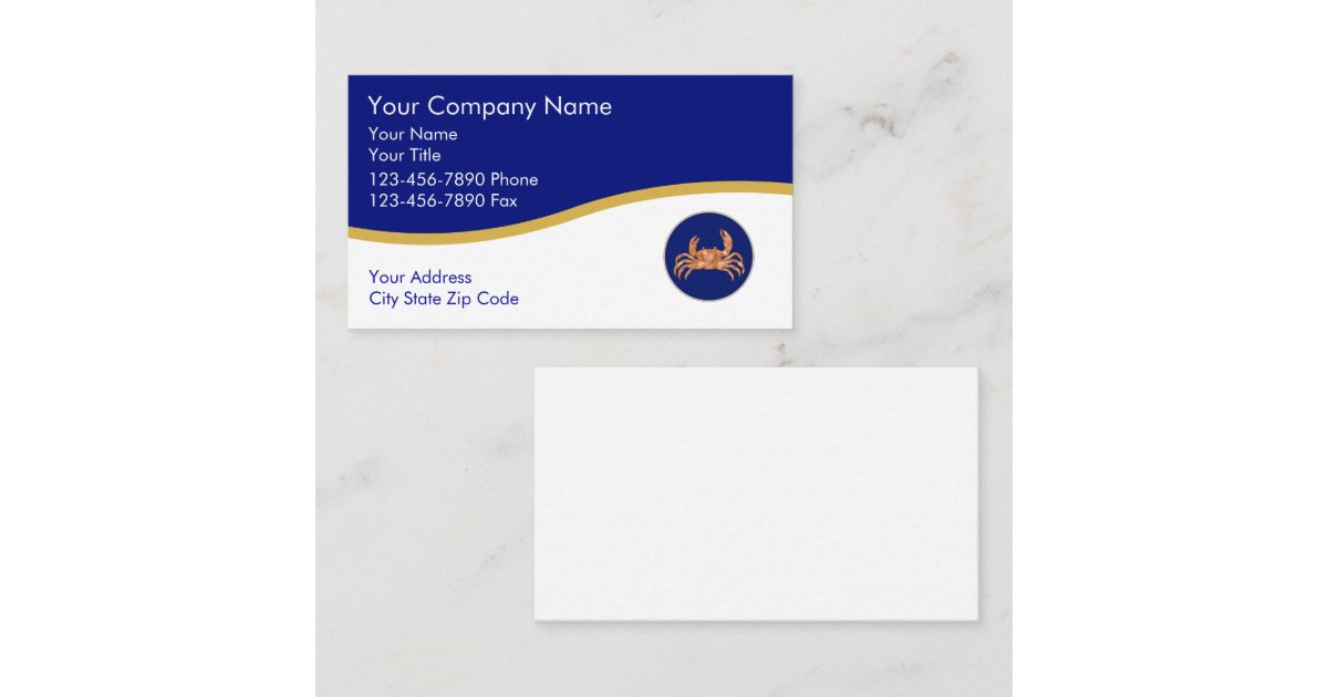 Seafood Business Cards | Zazzle