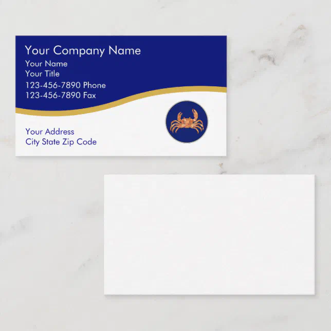 Seafood Business Cards | Zazzle