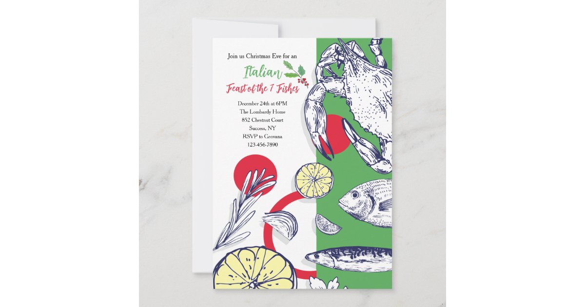 Seafood Invitation | Zazzle