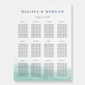 Seaglass Tides Wedding Seating Chart Sign | Zazzle