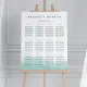 Seaglass Tides Wedding Seating Chart Sign | Zazzle