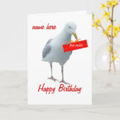 Seagull Birthday Day Card any person | Zazzle