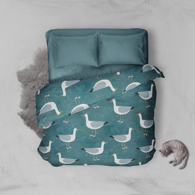 Seagull Nautical Duvet Cover | Zazzle