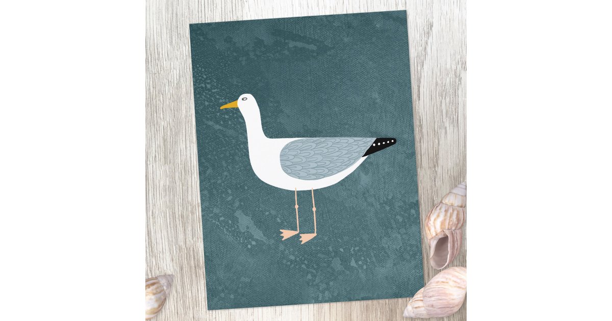 Seagull Nautical Postcard | Zazzle