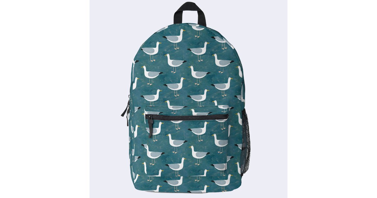 Seagull Nautical Printed Backpack | Zazzle
