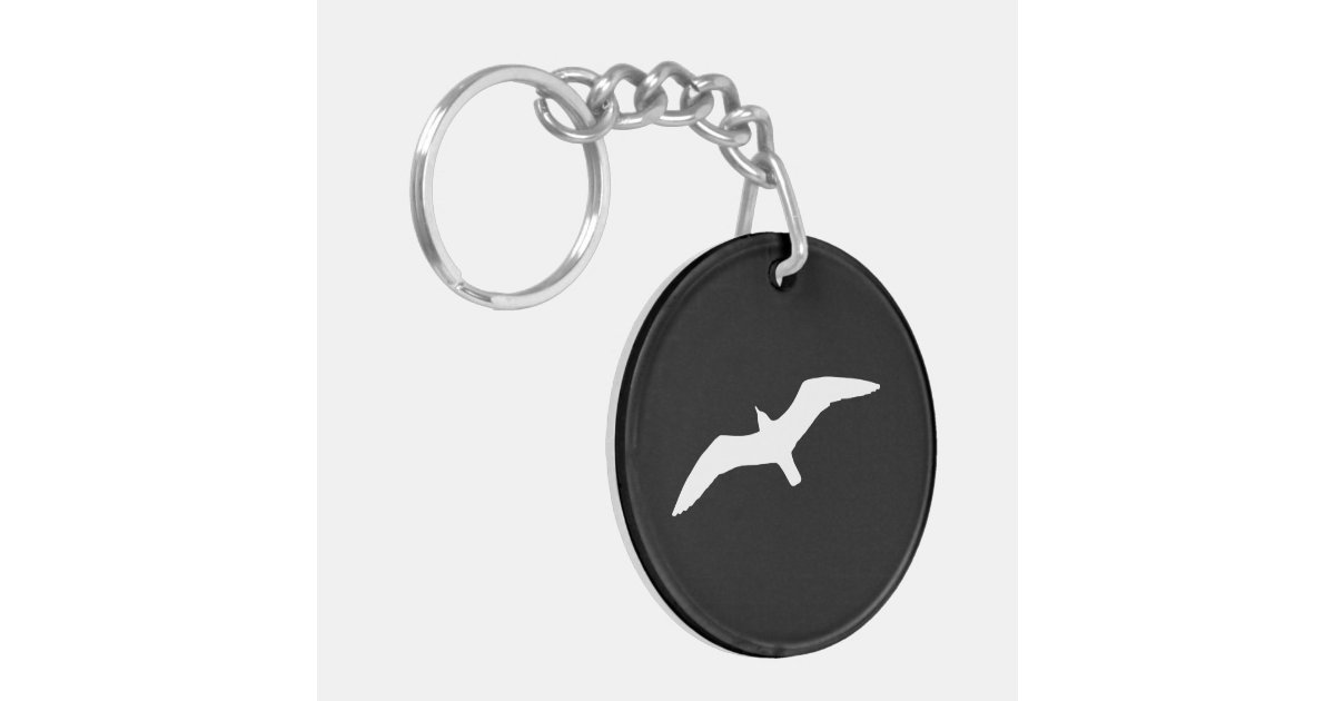 Seagull Shape Keychain | Zazzle