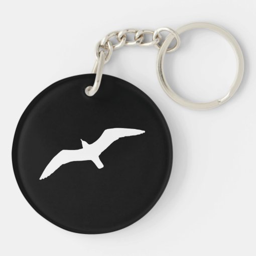 Seagull Shape Keychain | Zazzle