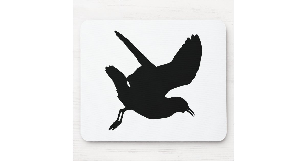 Seagull Silhouette Mouse Pad | Zazzle