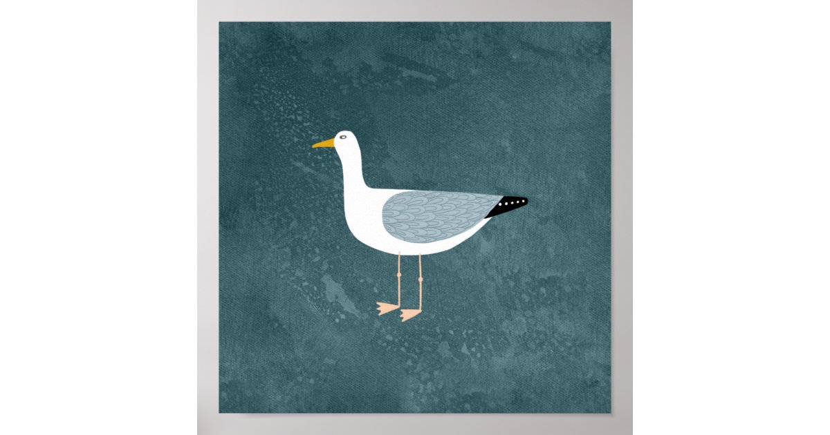 Seagull Standing Poster | Zazzle