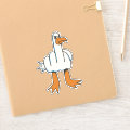 SEAGULL WITH MIDDLE FINGER BODY STICKER | Zazzle