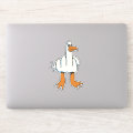 SEAGULL WITH MIDDLE FINGER BODY STICKER | Zazzle