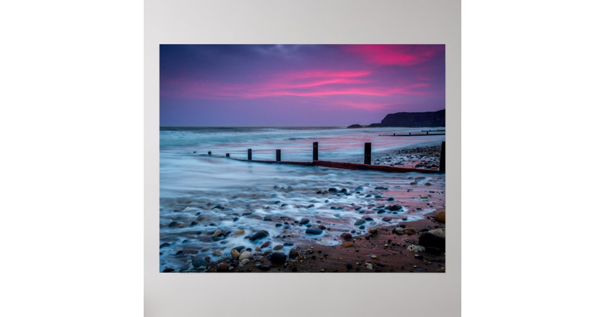Seaham Sunrise Poster/Print Poster | Zazzle