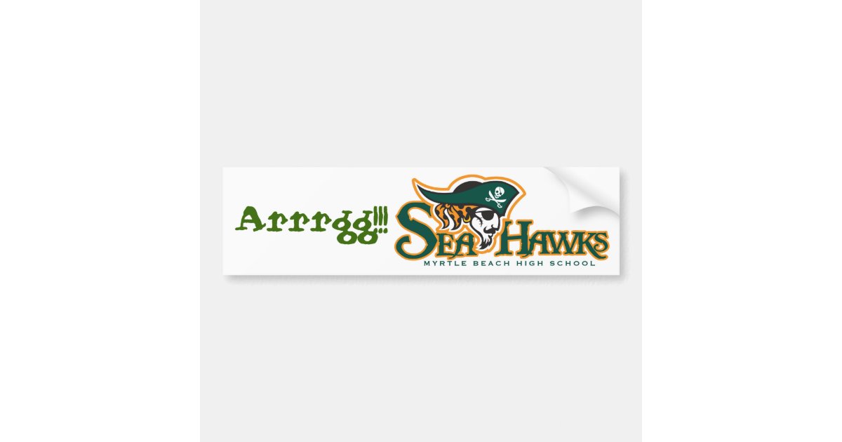 Seahawk "Arrgg!!!" Bumper Sticker | Zazzle