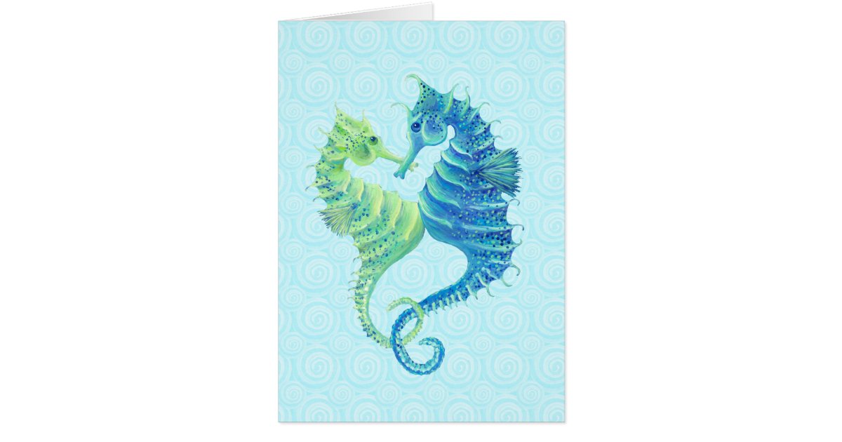 Seahorse Card | Zazzle