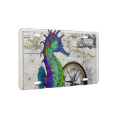 Seahorse Compass License Plate | Zazzle