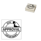 Seal of Approval Rubber Stamp | Zazzle
