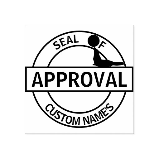 Seal of Approval Rubber Stamp | Zazzle