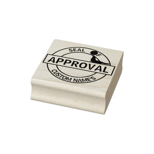 Seal of Approval Rubber Stamp | Zazzle