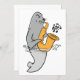 Seal Playing The Saxophone Invitation | Zazzle