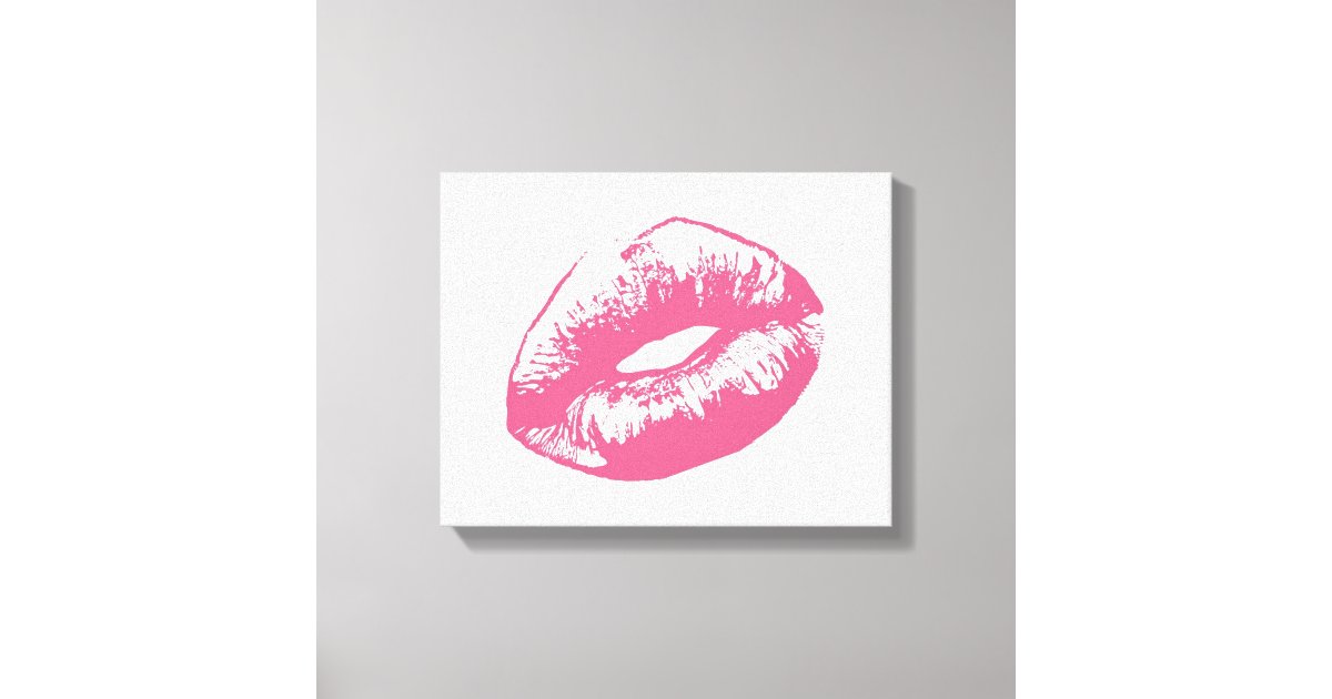 Sealed with a Kiss Canvas Print | Zazzle