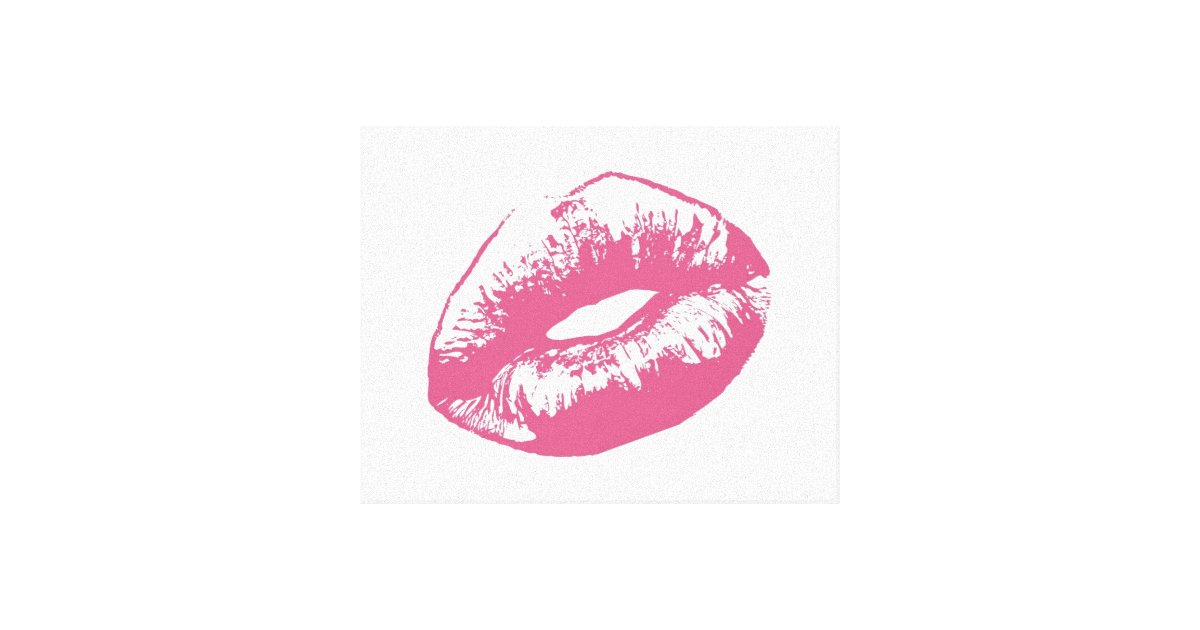 Sealed with a Kiss Canvas Print | Zazzle.com