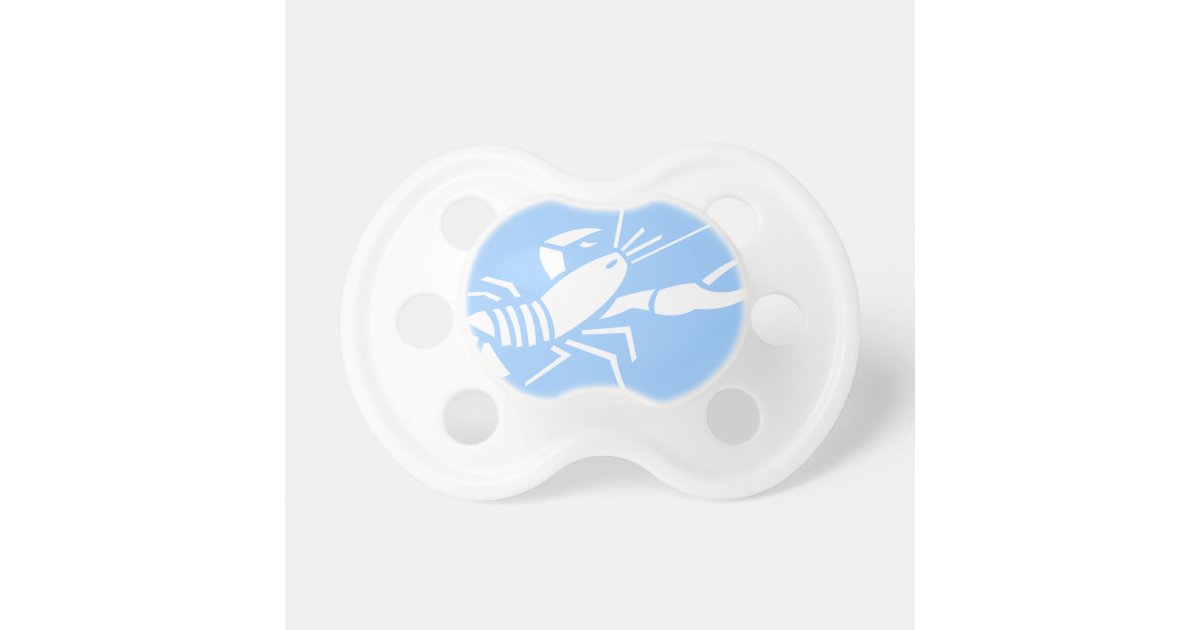 Sealife baby pacifier | Soother with lobster print | Zazzle