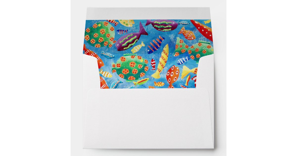 Sealife Tropical fish Envelope | Zazzle