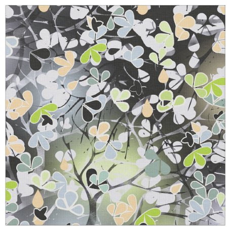 Tree's dark branches fabric | Zazzle
